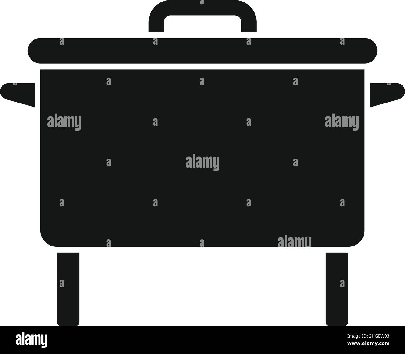 Smokehouse cook icon simple vector. Bbq grill. Smoke oven Stock Vector ...