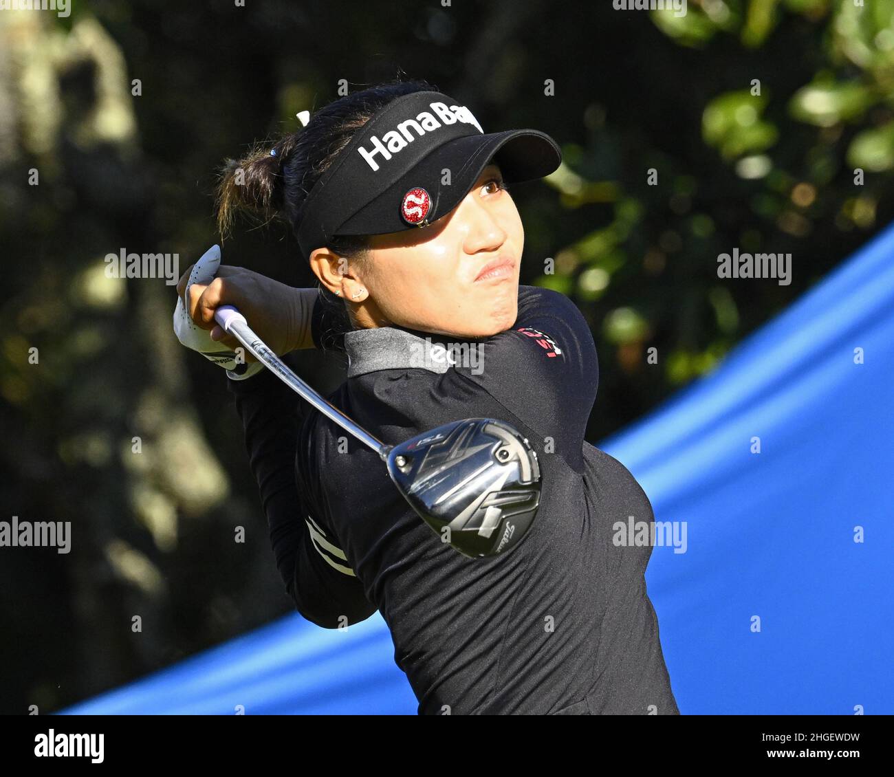 Orlando, United States. 20th Jan, 2022. Lydia Ko of New Zealand tees ...