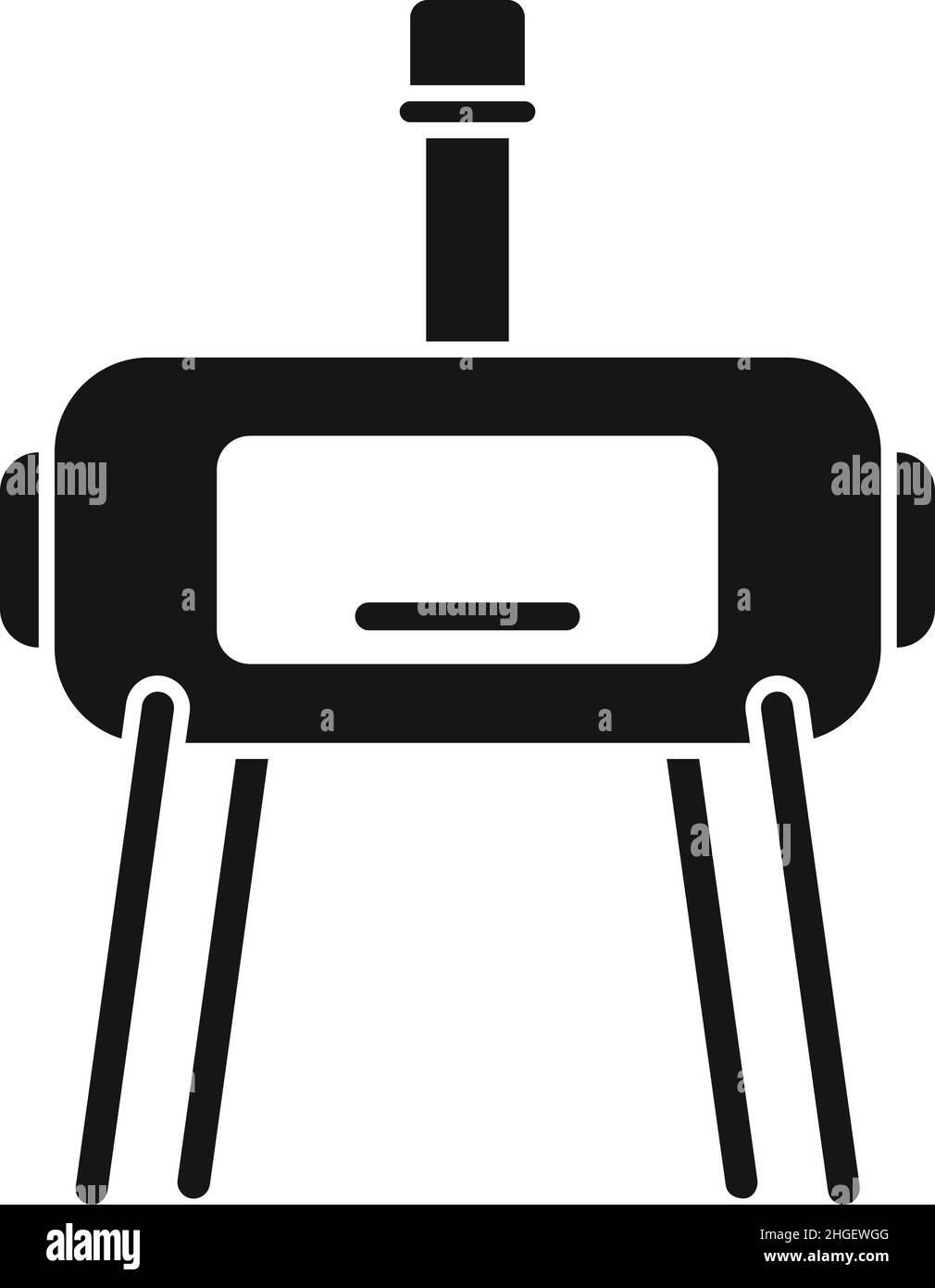 Lunch smokehouse icon simple vector. Bbq grill. Tandoor barrel Stock ...