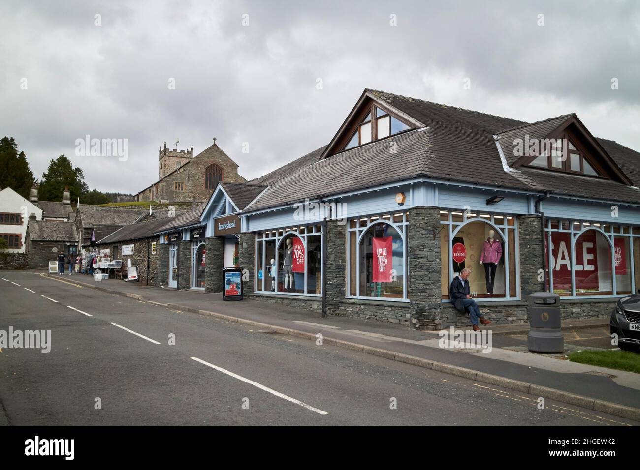 hawkshead outdoor store in hawkshead village lake district, cumbria ...
