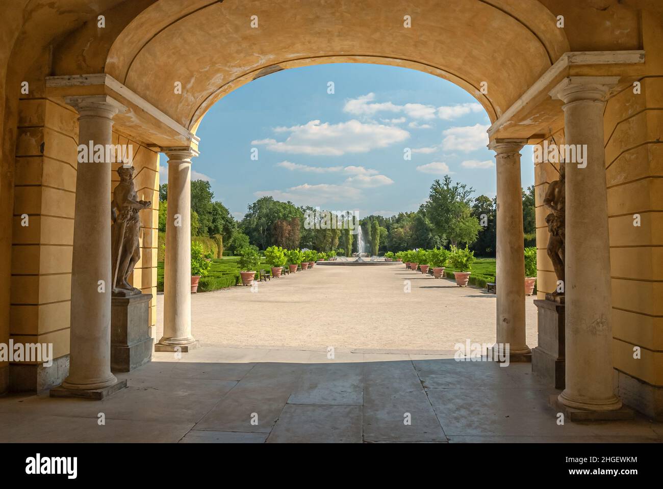 Park of Palazzo Ducale, also called 'little Versailles' in Colorno ...
