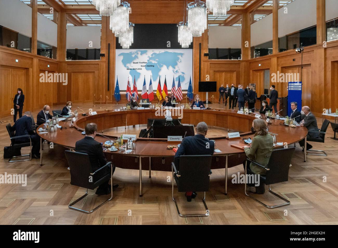 Berlin, Germany. 20th Jan, 2022. U.S. Secretary of State Antony Blinken ...