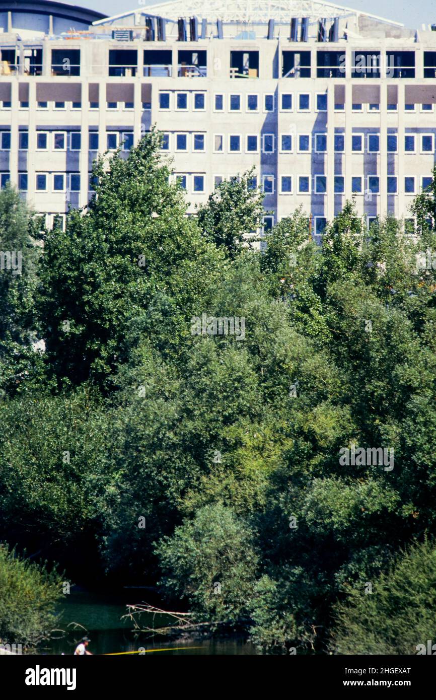 Archives 90ies: Construction of Interpol Headquarter building, Lyon ...