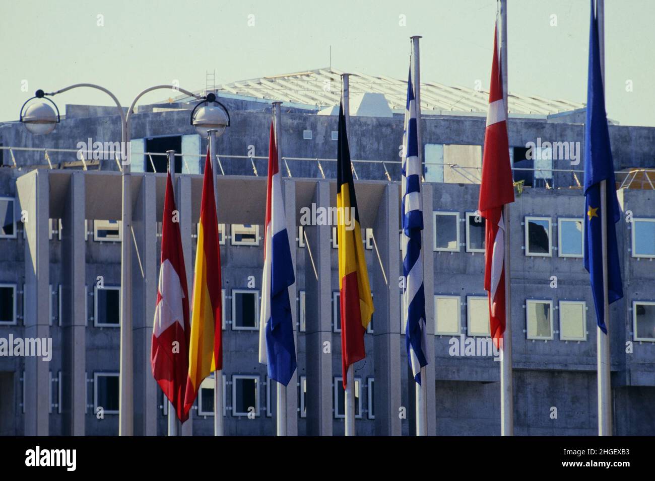 Archives 90ies: Construction of Interpol Headquarter building, Lyon ...