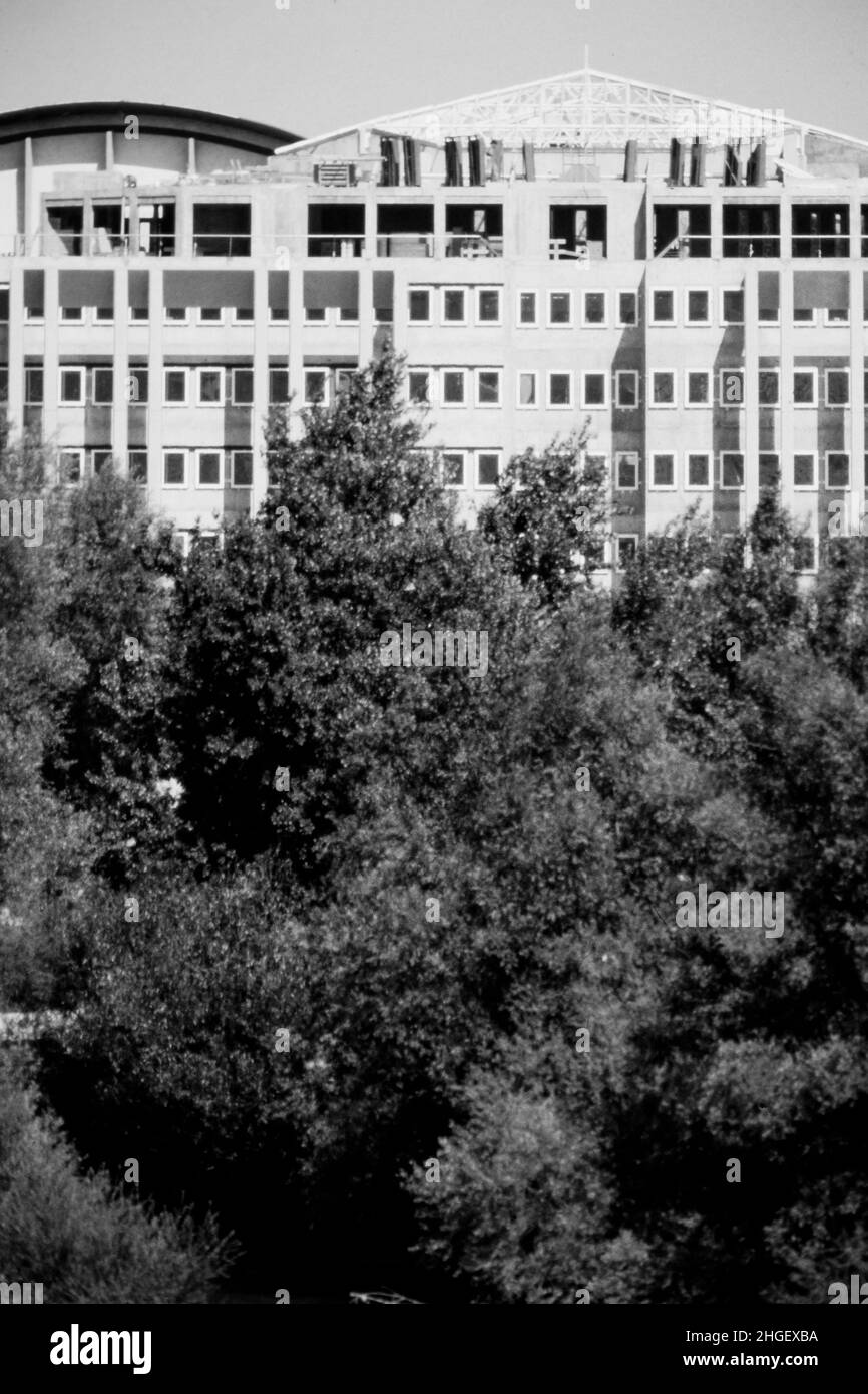 Archives 90ies: Construction of Interpol Headquarter building, Lyon ...