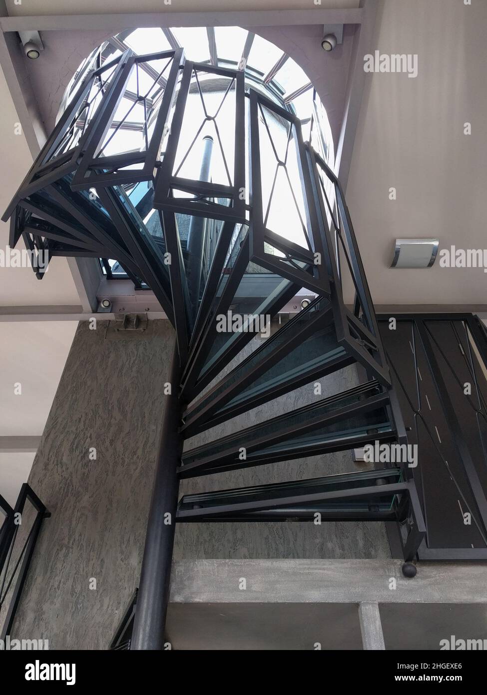 Spiral stairs at water tower hi-res stock photography and images - Alamy