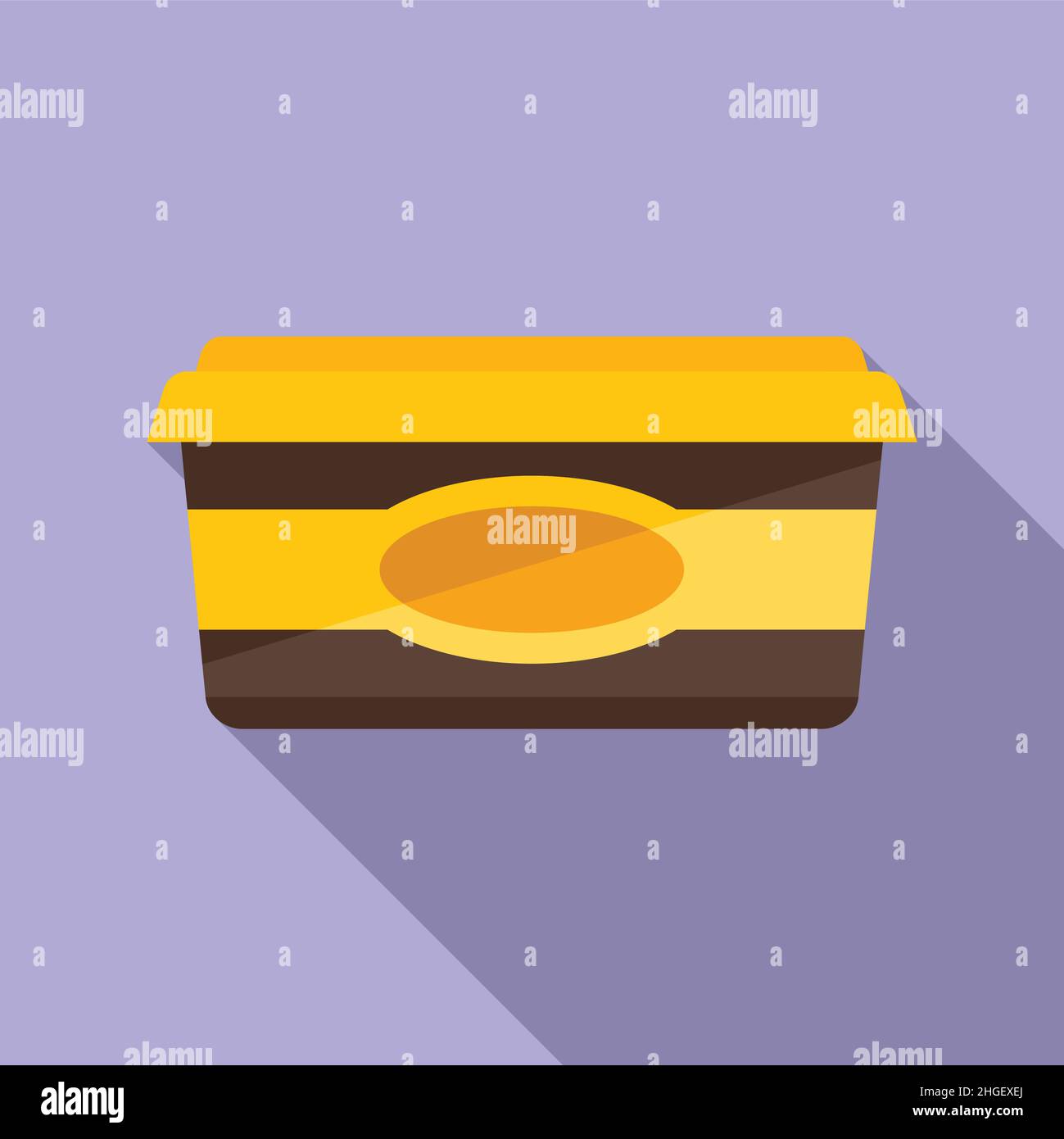 Chocolate paste icon flat vector. Cocoa jar. Cream milk Stock Vector ...