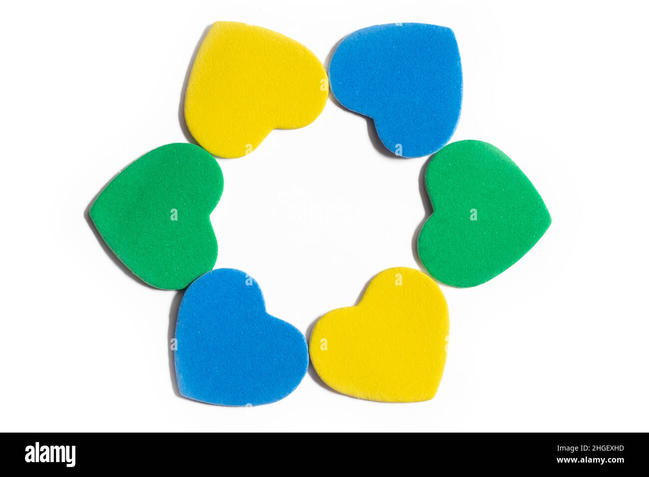 Heart icon multi colored Cut Out Stock Images & Pictures - Alamy