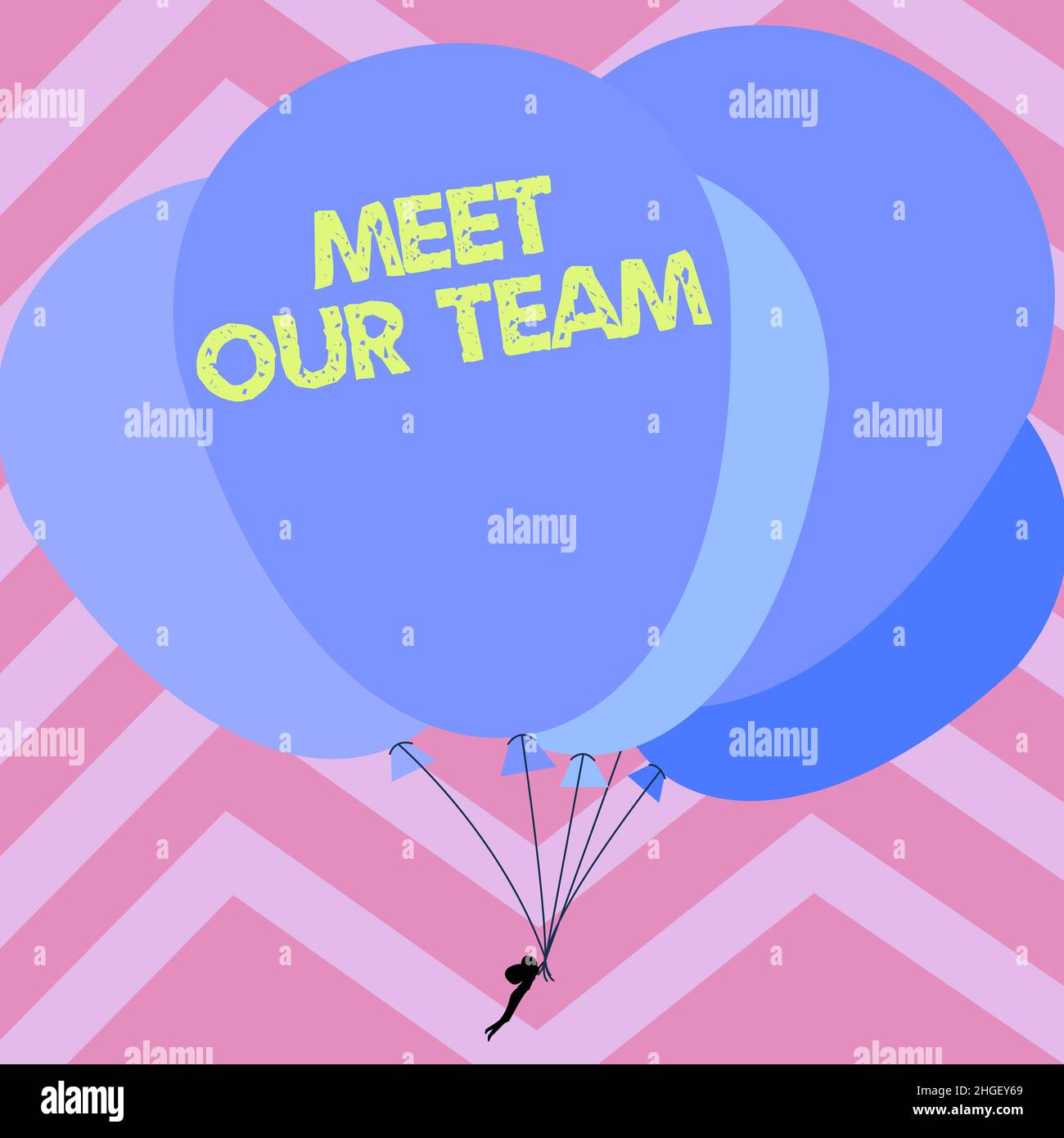 Text caption presenting Meet Our Team, Business overview introducing ...