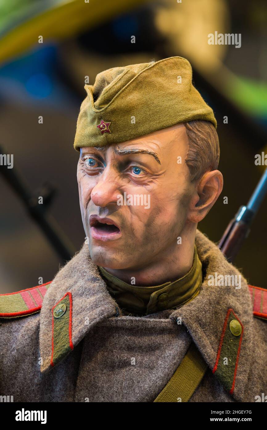 Soviet Belarusian Russian soldier In The Belarusian Museum Of The Great ...