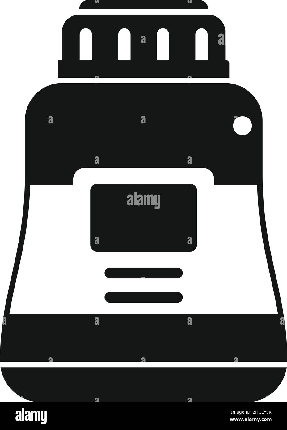 Chocolate paste jar icon simple vector. Cocoa food. Candy chip Stock ...