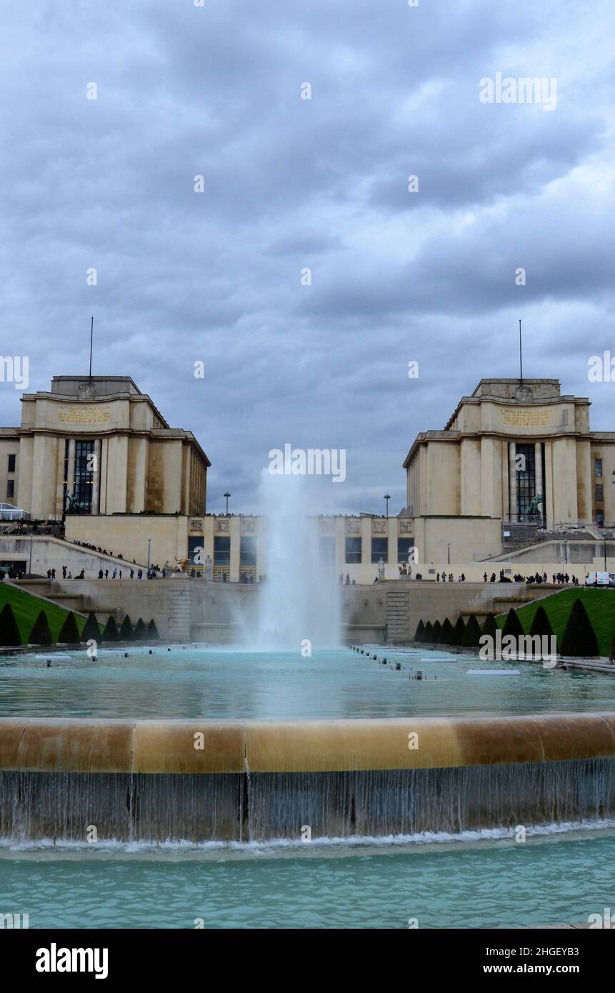Gardens of the Trocadero in Paris, France Stock Photo - Alamy