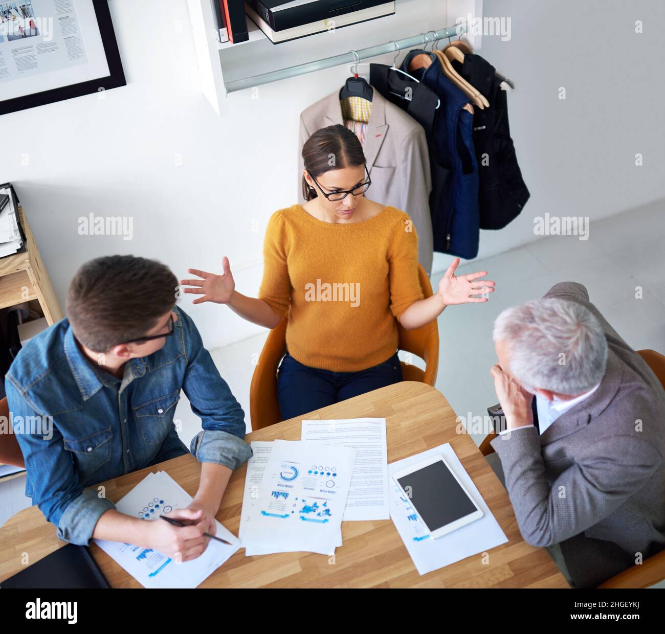 Combining their creativity produces awesome results. Shot of a young ...