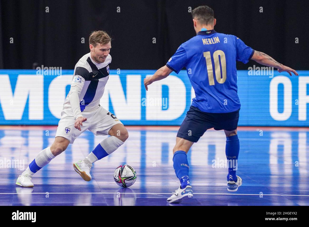 GRONINGEN, NETHERLANDS - JANUARY 20: Panu Autio of Finland futsal ...