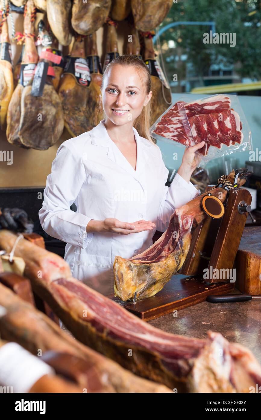 Young woman various delicious hi-res stock photography and images - Alamy