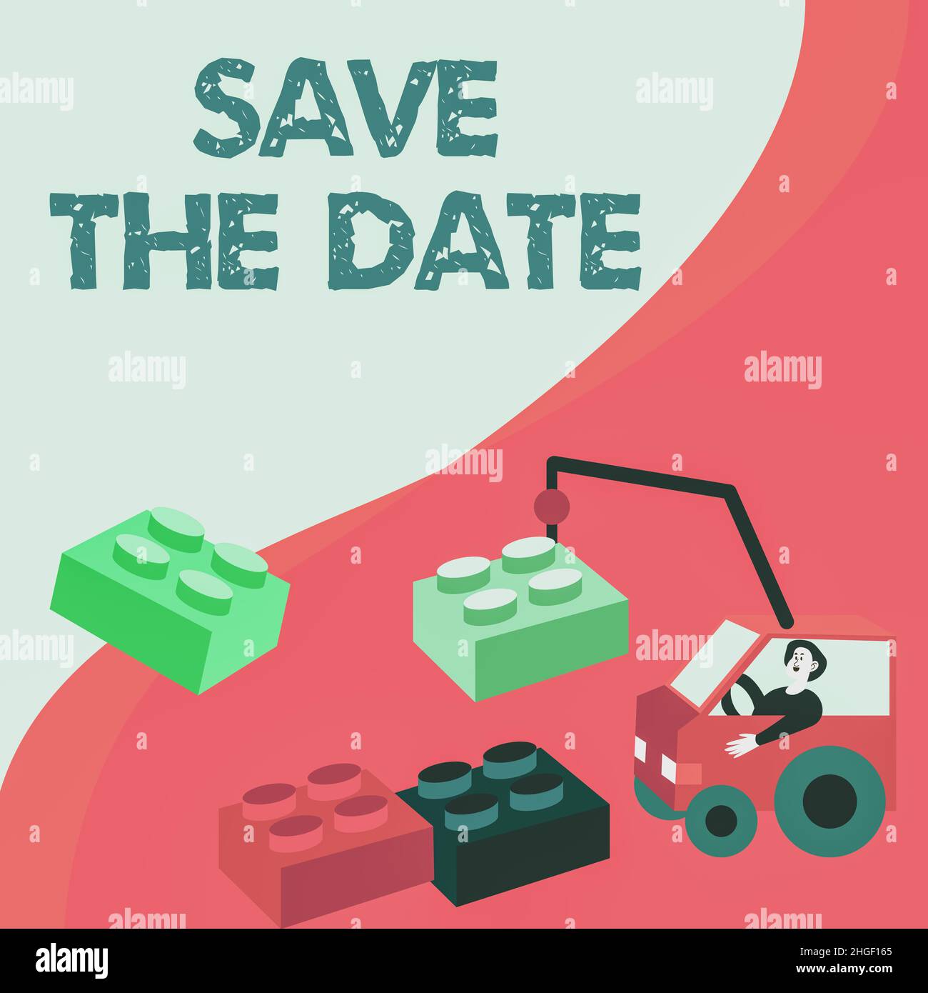 Text caption presenting Save The Date, Word for Organizing events well ...