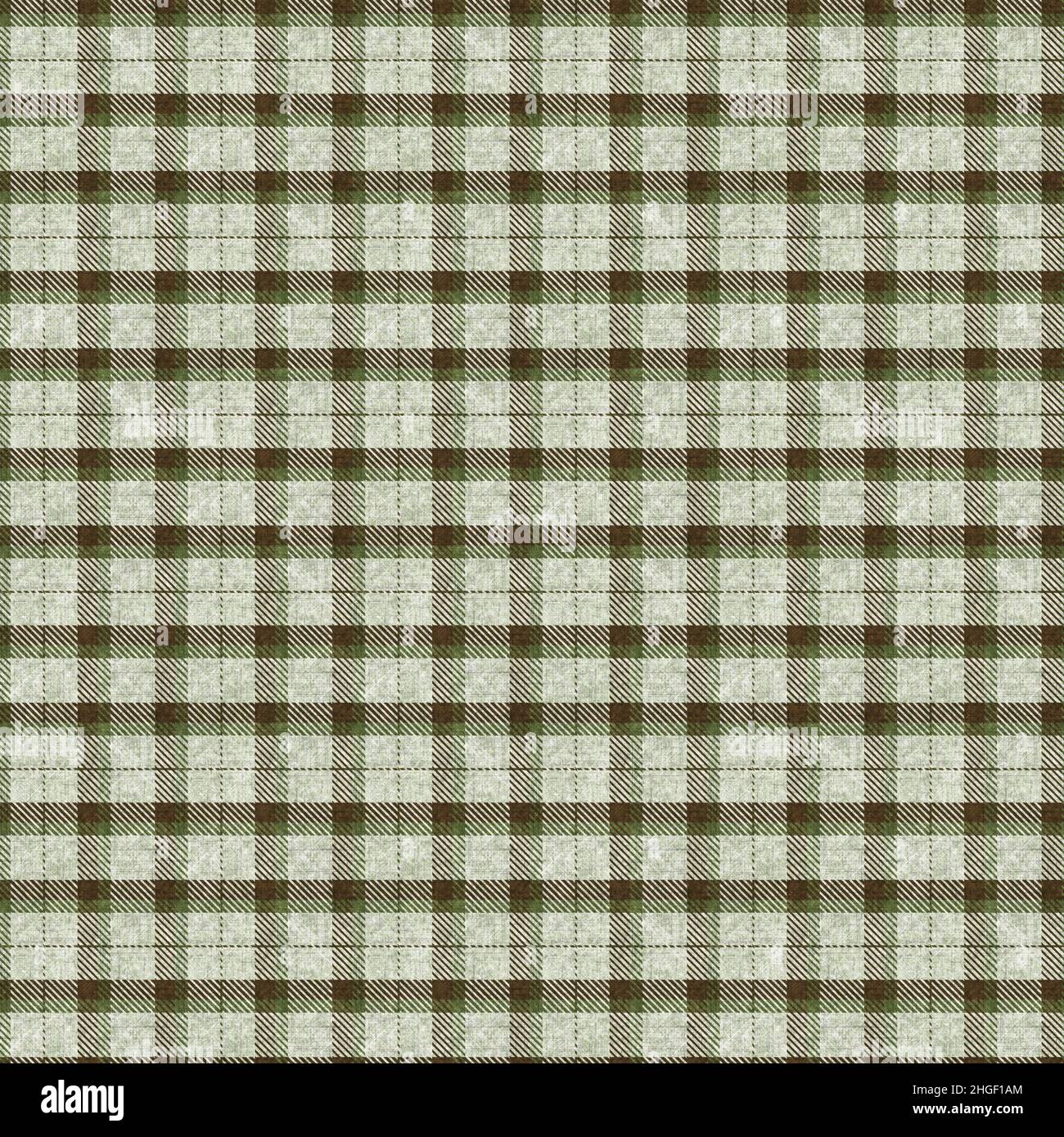Muted green winter woven plaid texture. Seamless woolen scottish style ...