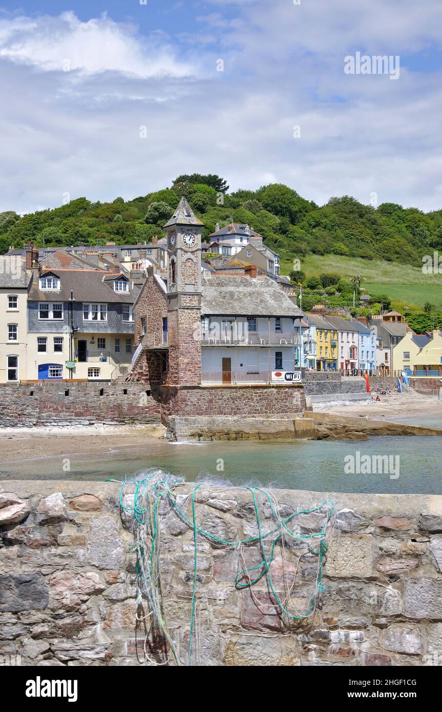 Beach and harbour view, Kingsand, Cornwall, England, United Kingdom ...