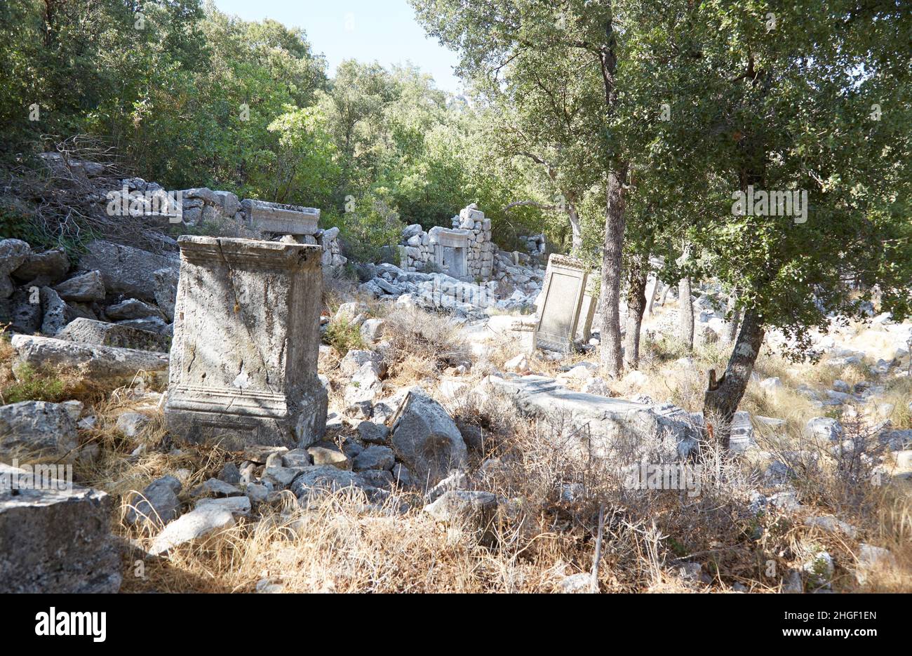 The ruins of Antalya's Termessos Ancient CIty Stock Photo - Alamy