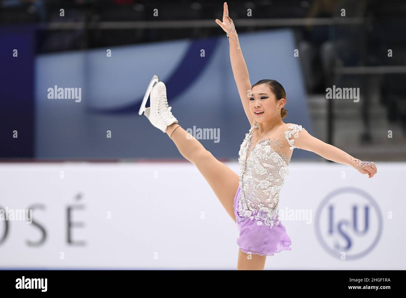 Audrey SHIN (USA), during Women Short Program, at the ISU Four ...