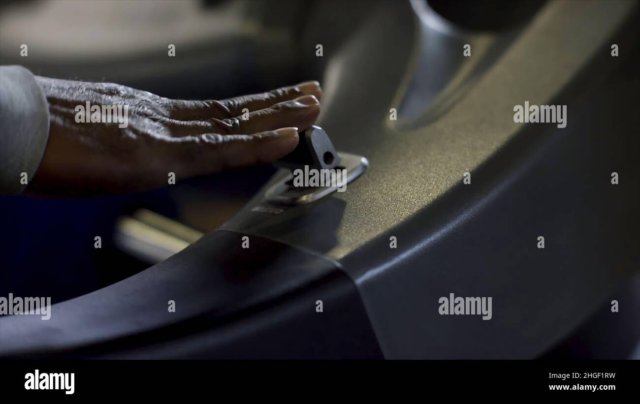 Man pulling lever hi-res stock photography and images - Alamy