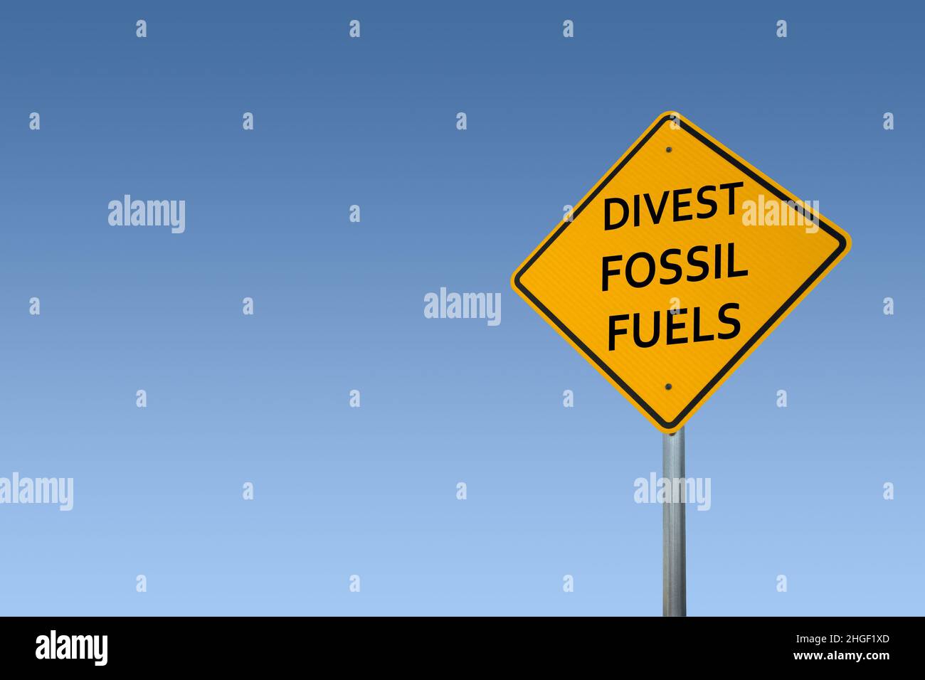 Divest Fossil Fuels Stock Photo - Alamy