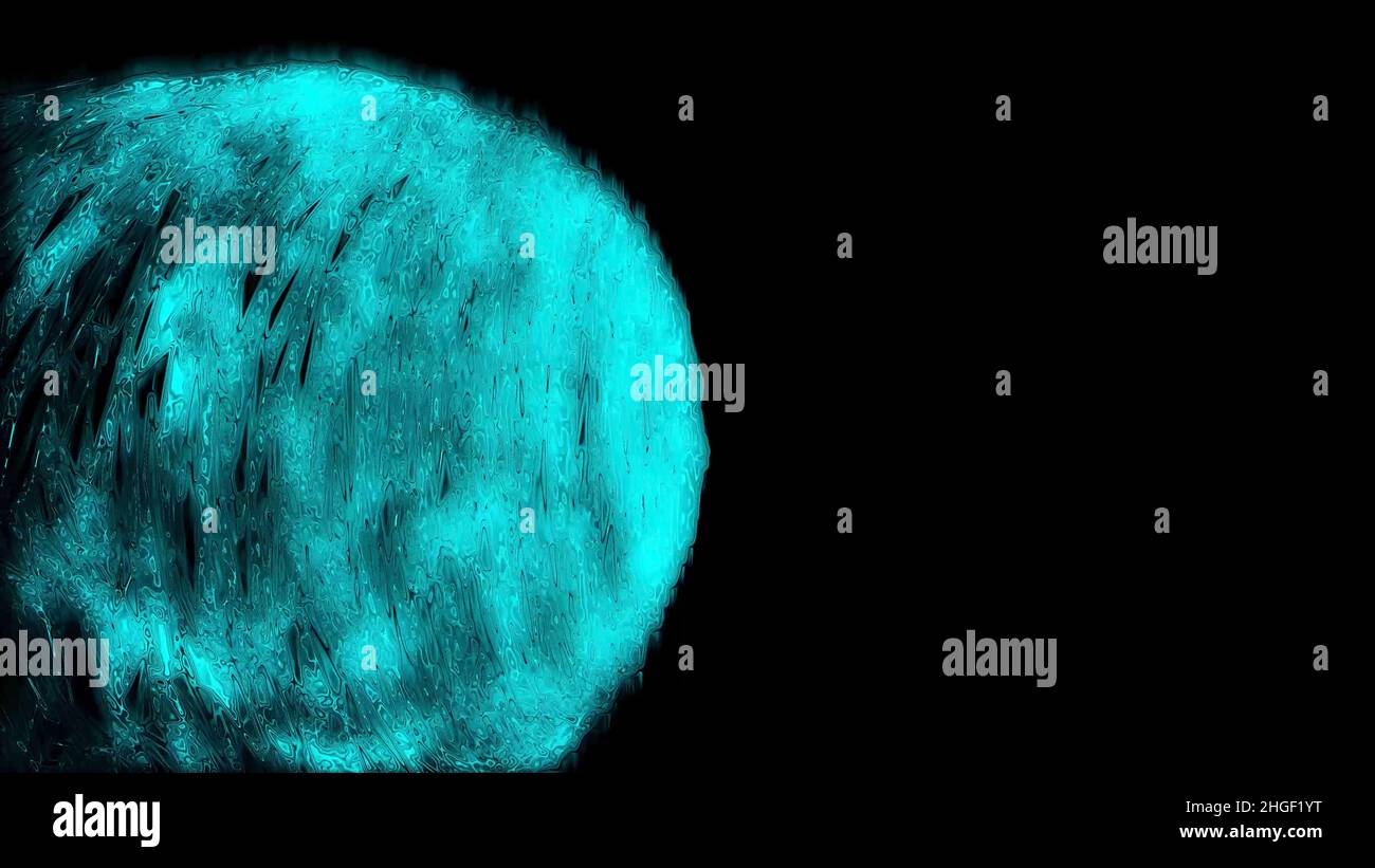 Abstract Rotating Green Twisted Texture Transforming Into Shimmering