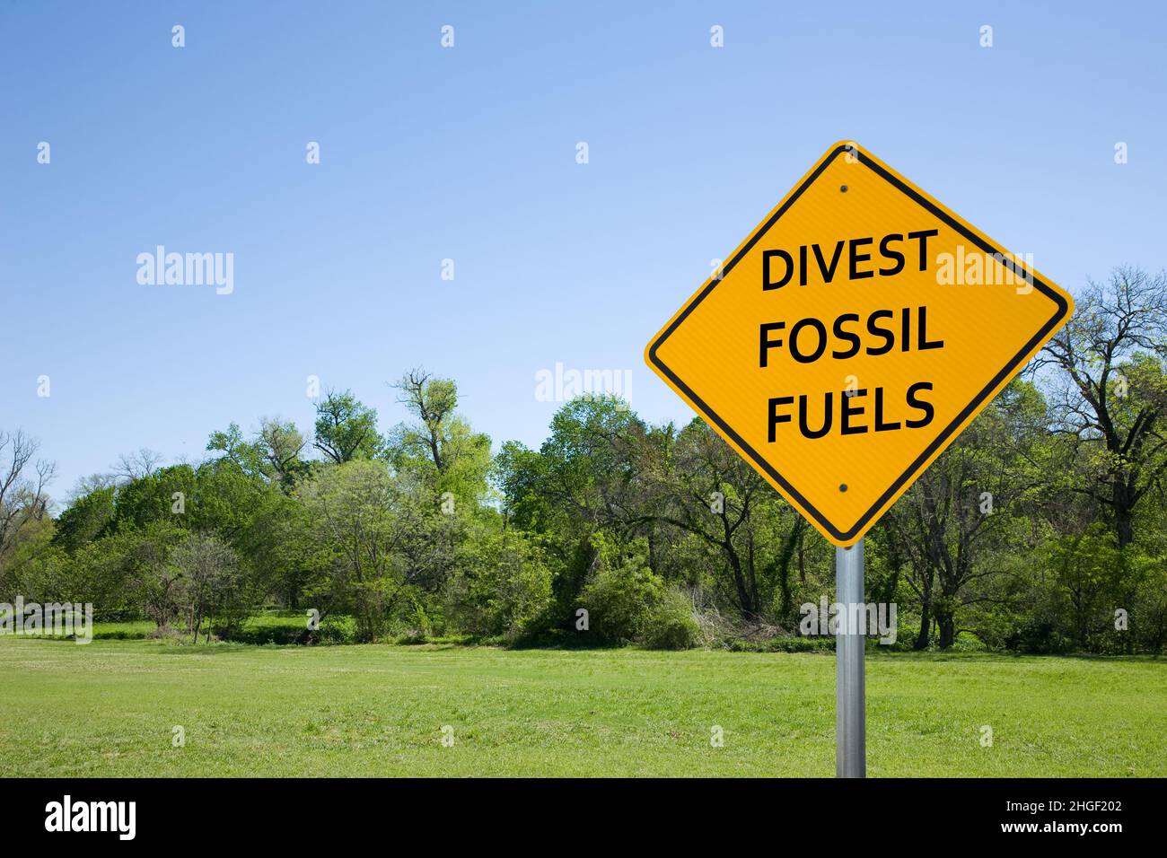 Divest Fossil Fuels Stock Photo - Alamy