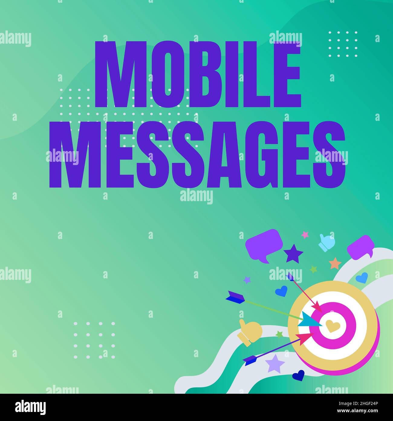 Text showing inspiration Mobile Messages, Word Written on the act of ...