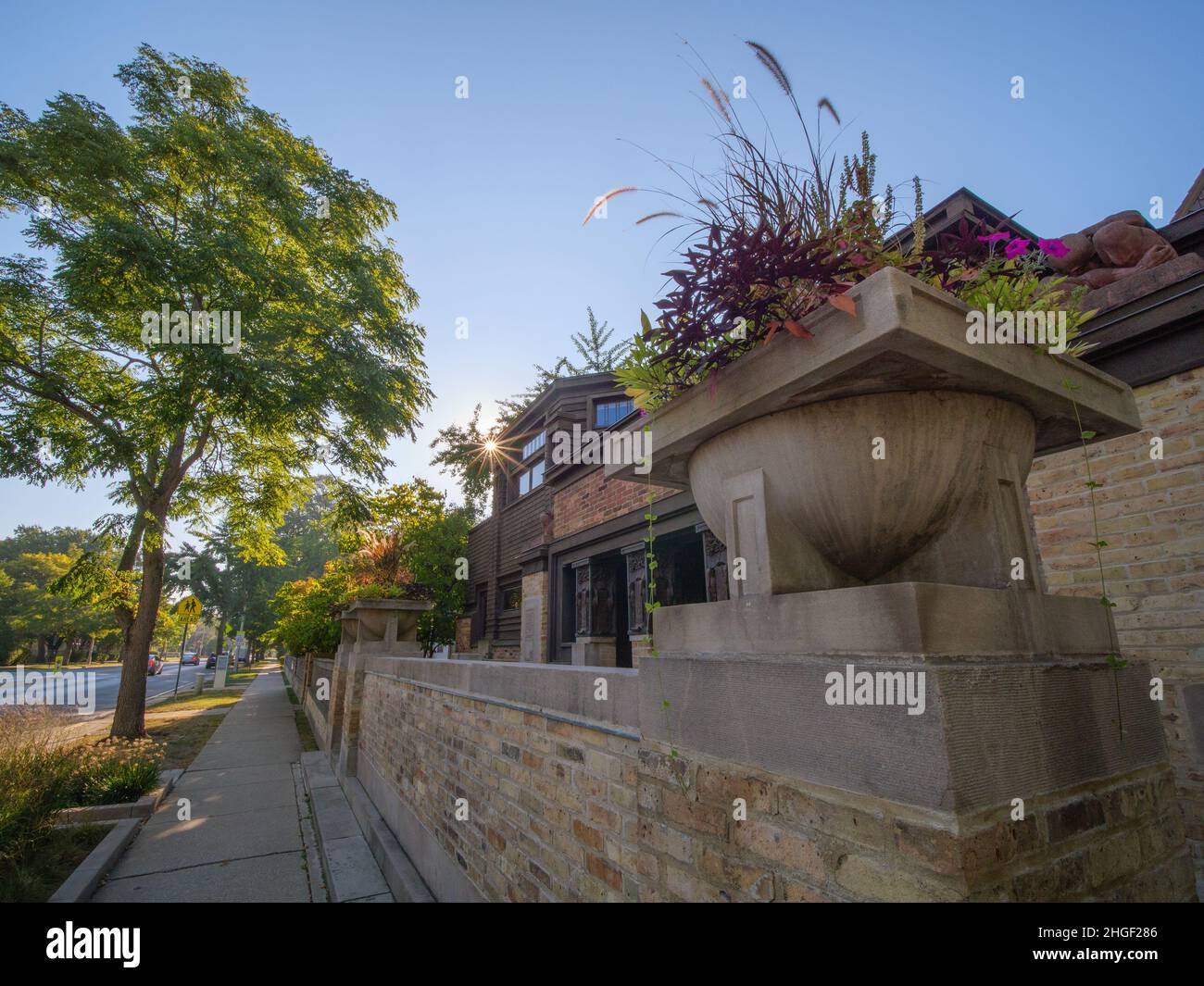 Frank Lloyd Wright Home & Studio, Oak Park, Illinois Stock Photo - Alamy