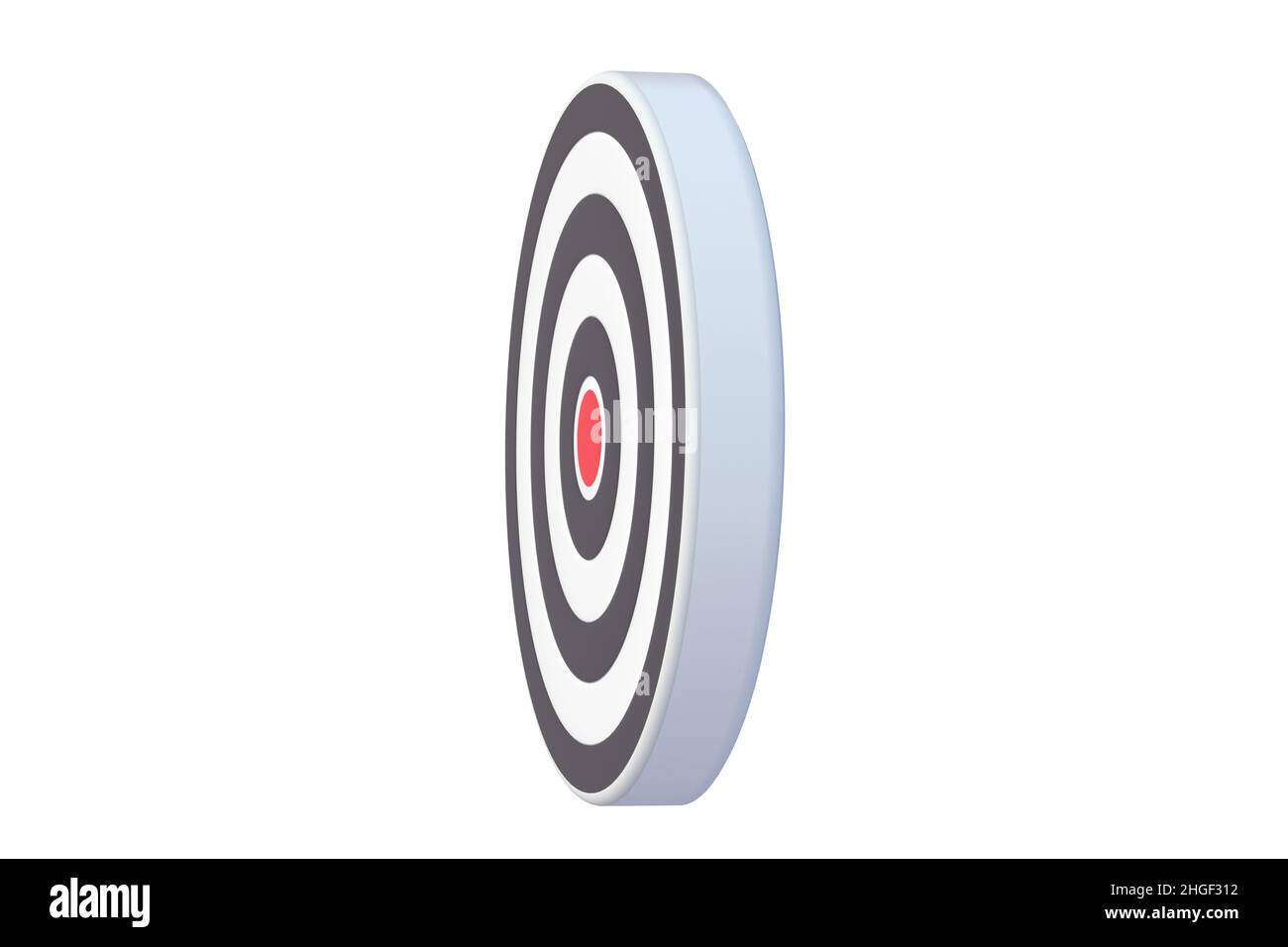 Bullseye, dartboard isolated on white background. Striped bull's eye ...