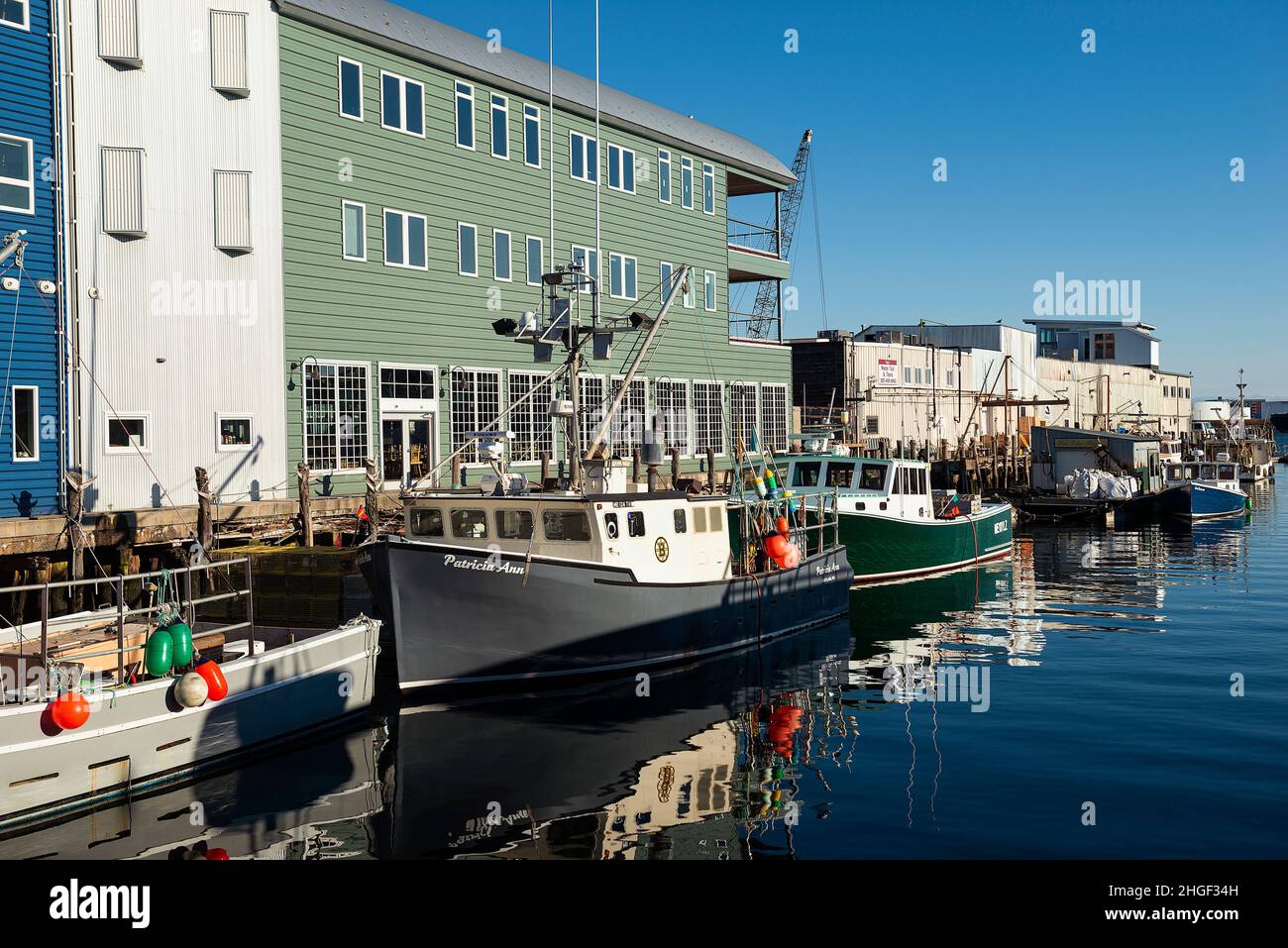 The docks in the Old Port area of Portland, Maine Stock Photo - Alamy