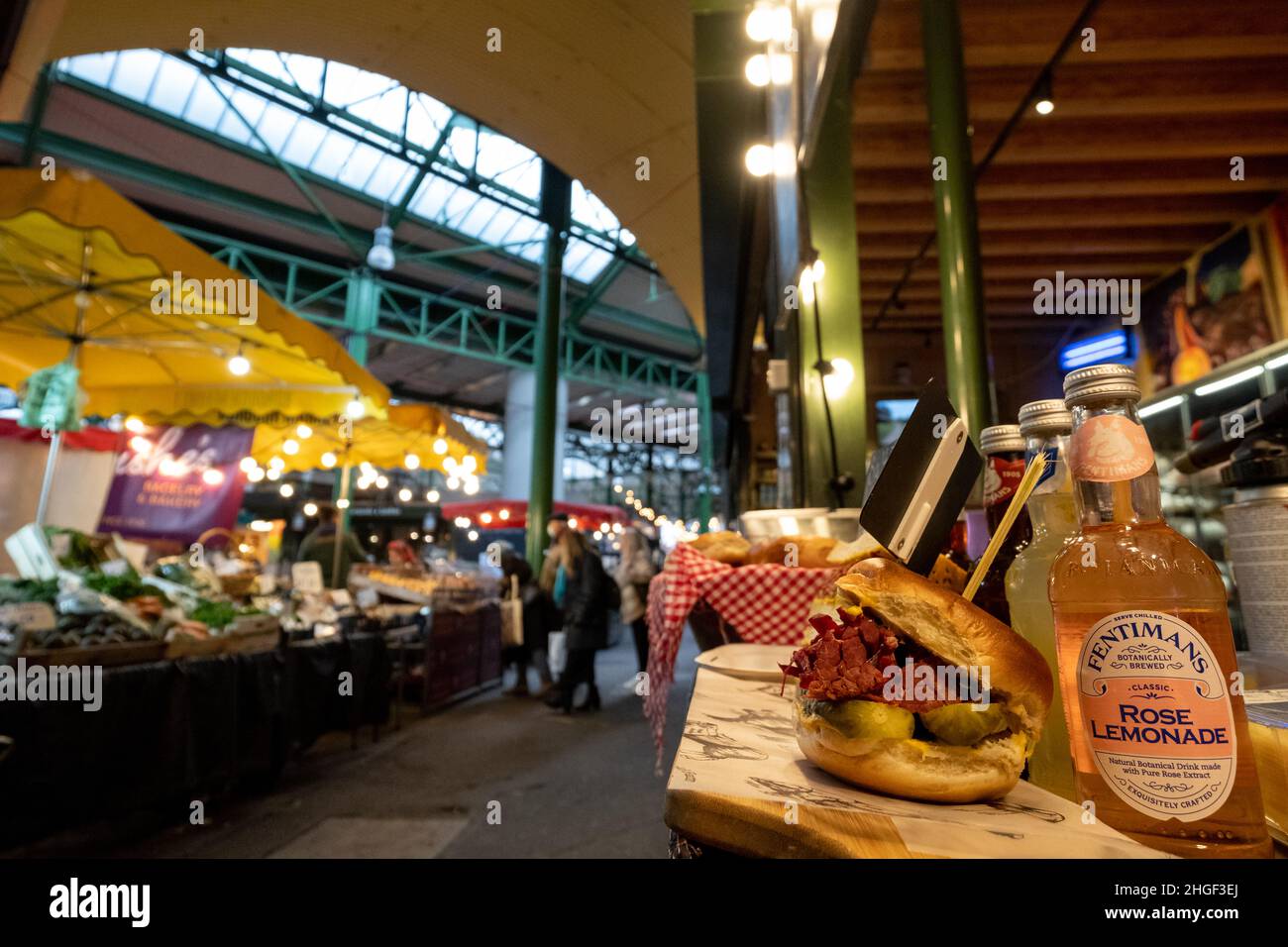 Borough Market, urban market in east London, with wide range of food ...