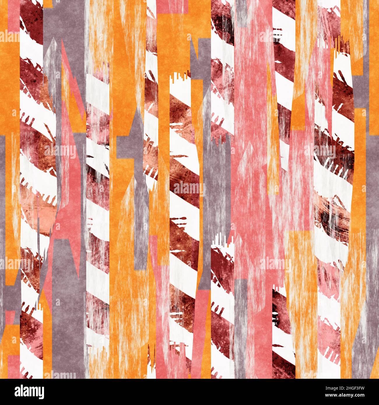 Seamless paper strip collage surface pattern design for print. High ...