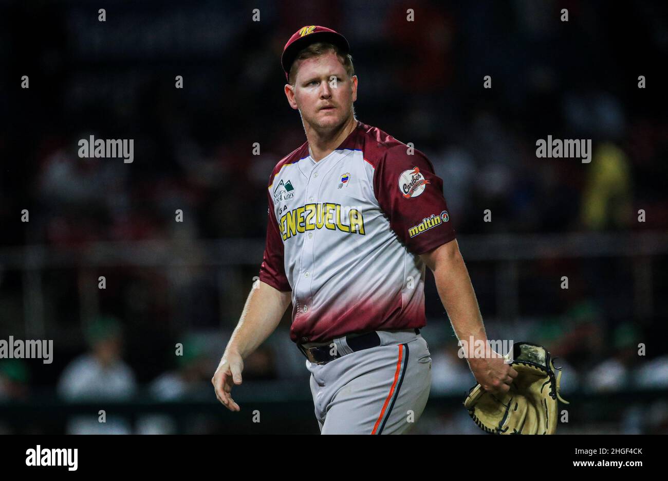 MAZATLAN, MEXICO - FEBRUARY 04: Darnell Logan starting pitcher of ...
