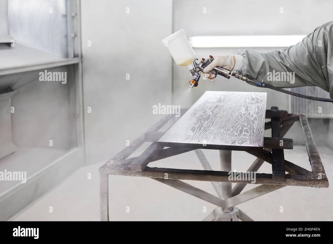 Varnishing process hi-res stock photography and images - Alamy