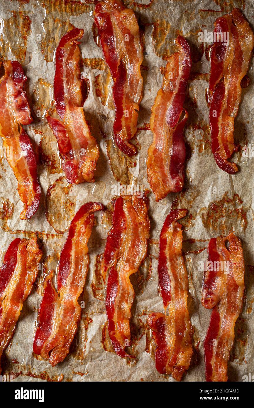 Cooked bacon hi-res stock photography and images - Alamy