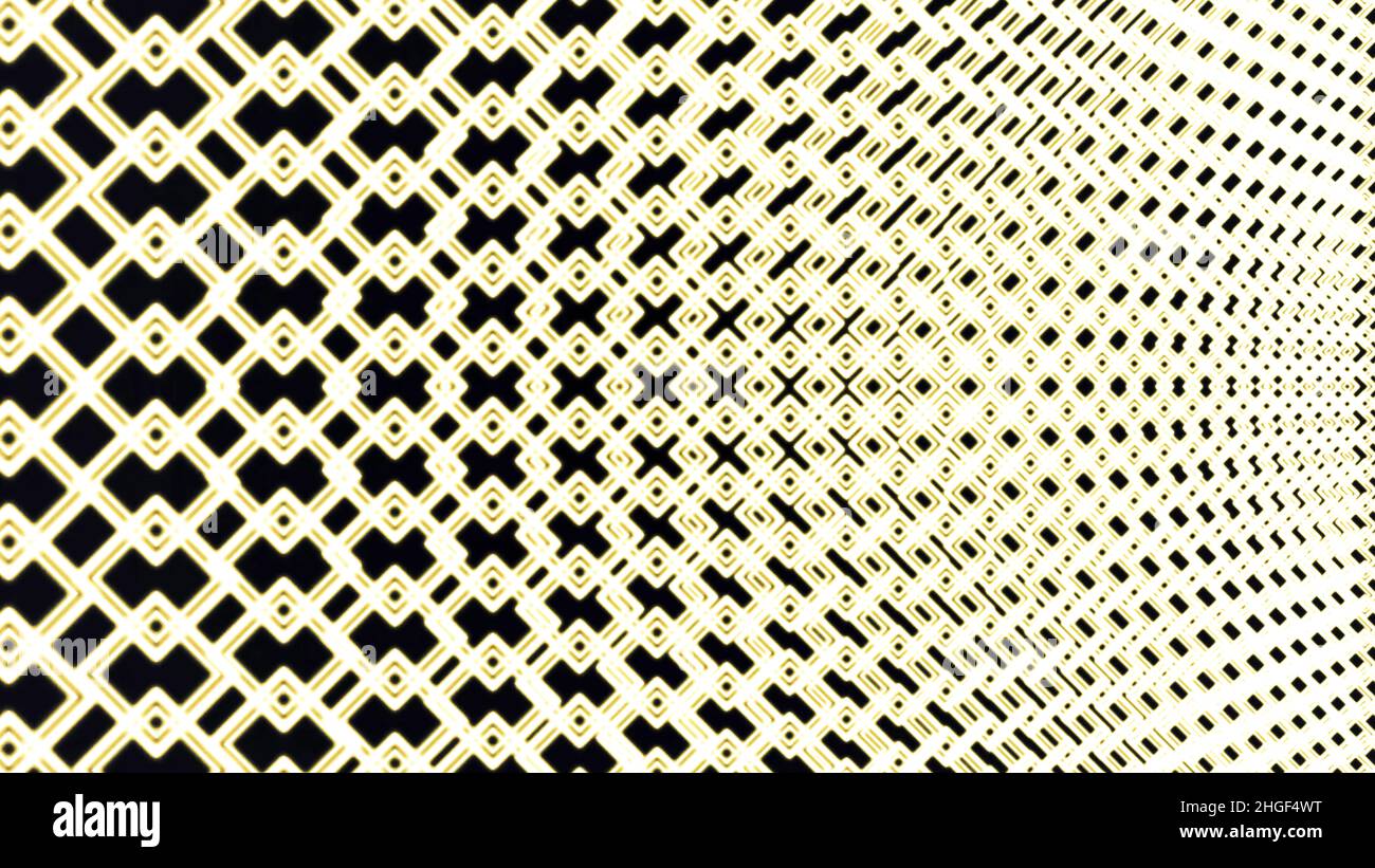 Animation of a grid lines and squares generated moving around randomly ...