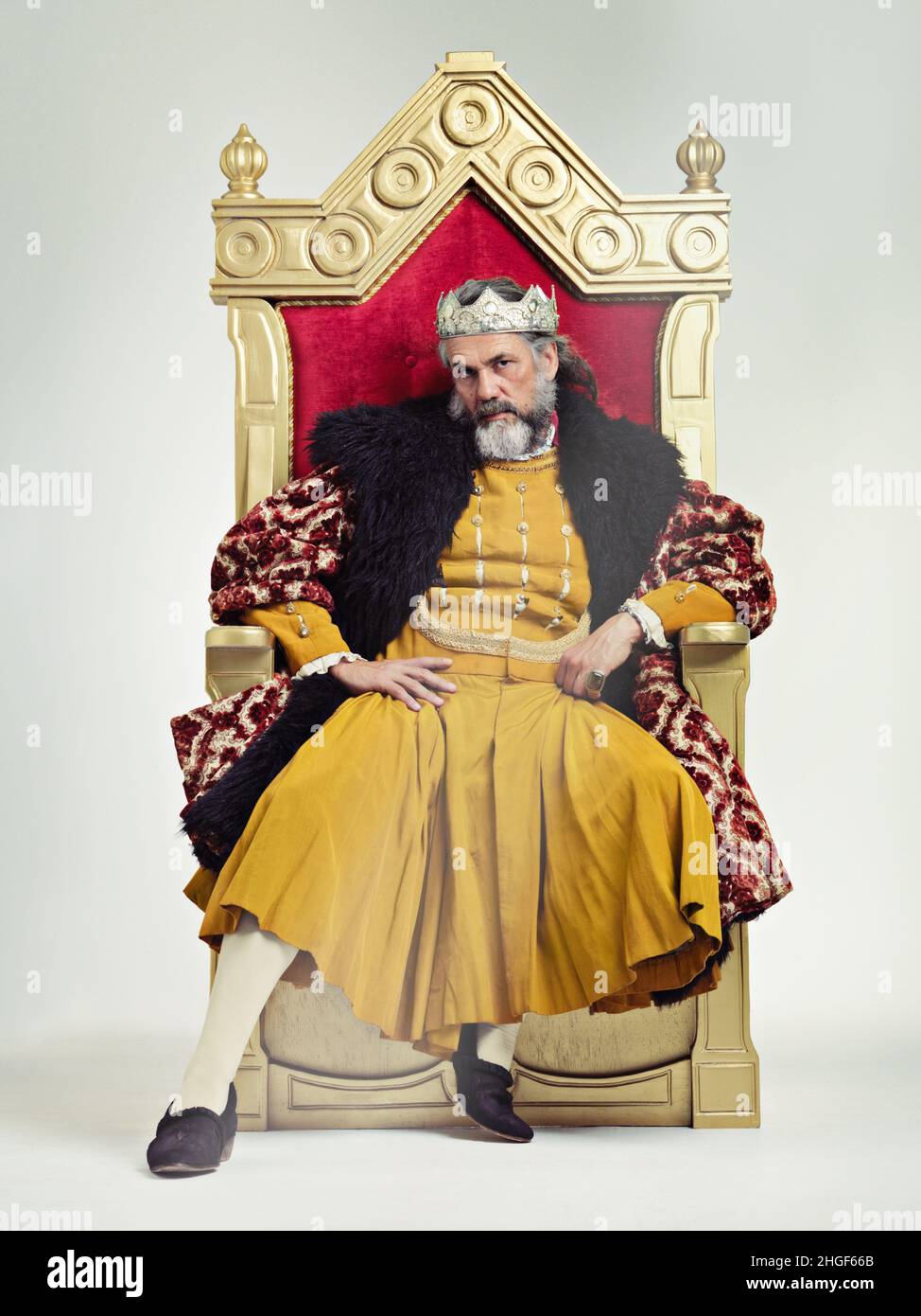 Being king isn't all fun and feasts Stock Photo - Alamy