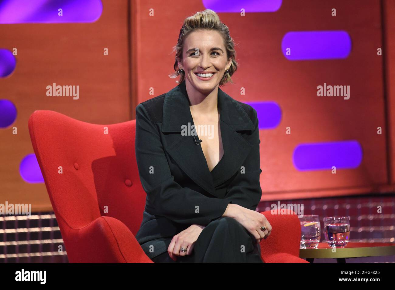 EDITORIAL USE ONLY Vicky McClure during the filming for the Graham ...
