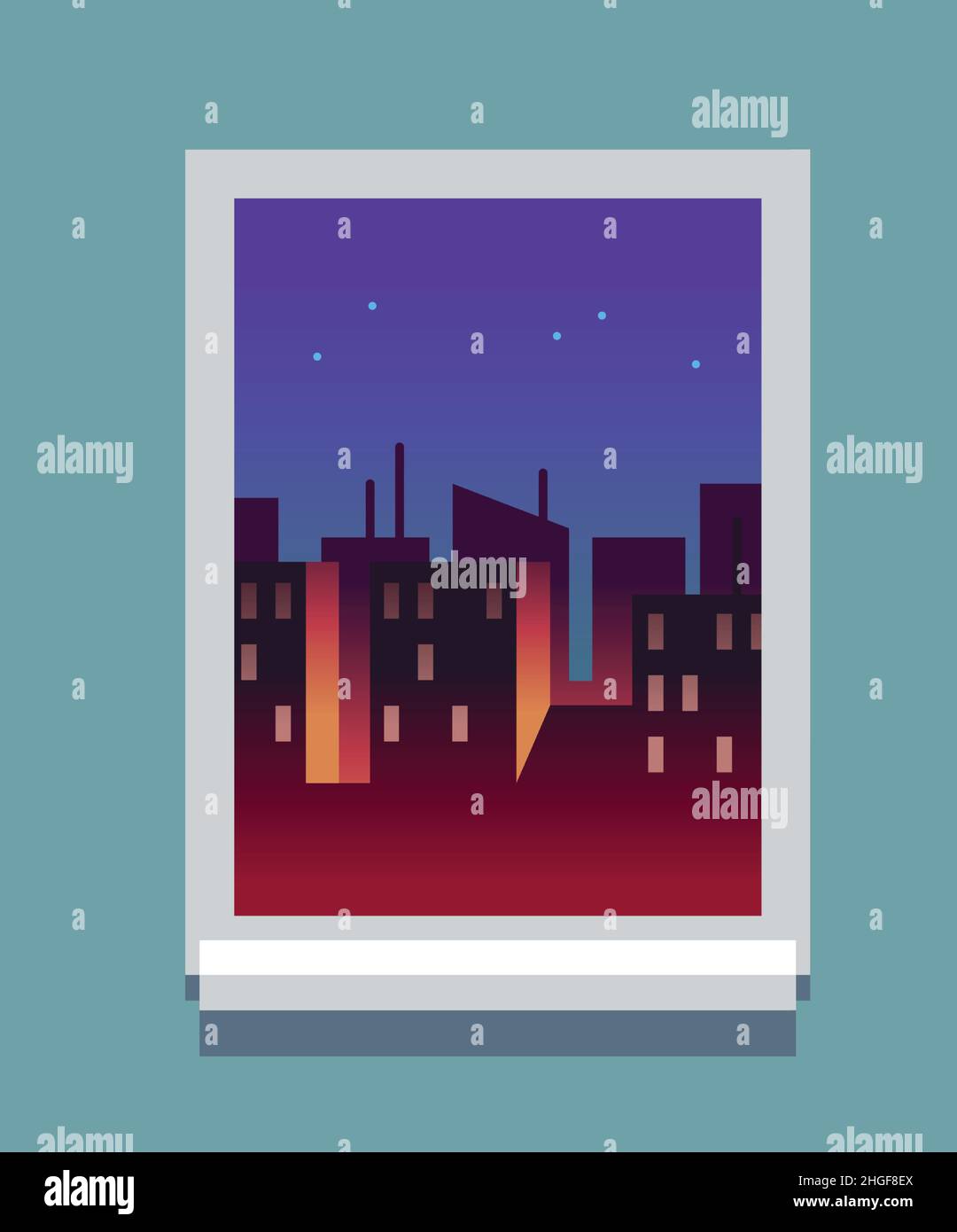 Daytime view Stock Vector Images - Alamy