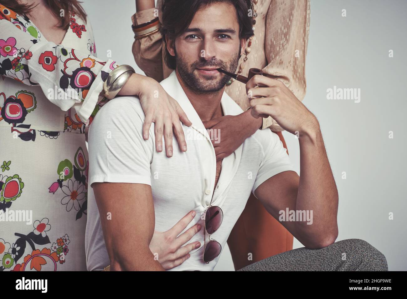 They can't keep their hands off me Stock Photo - Alamy