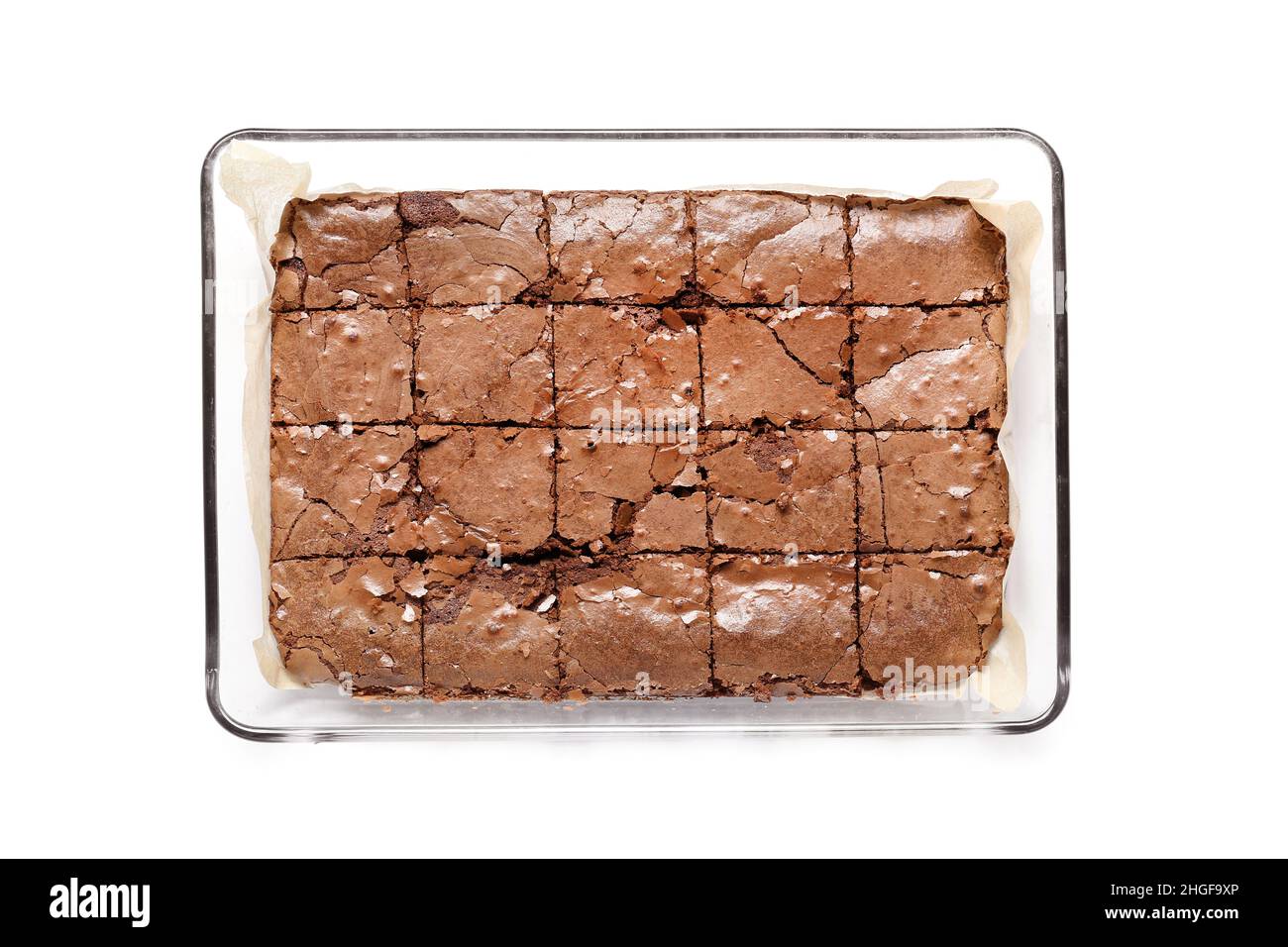 Brownies top view Cut Out Stock Images & Pictures - Alamy