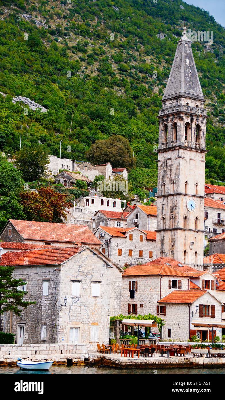 Perast rooftops hi-res stock photography and images - Alamy