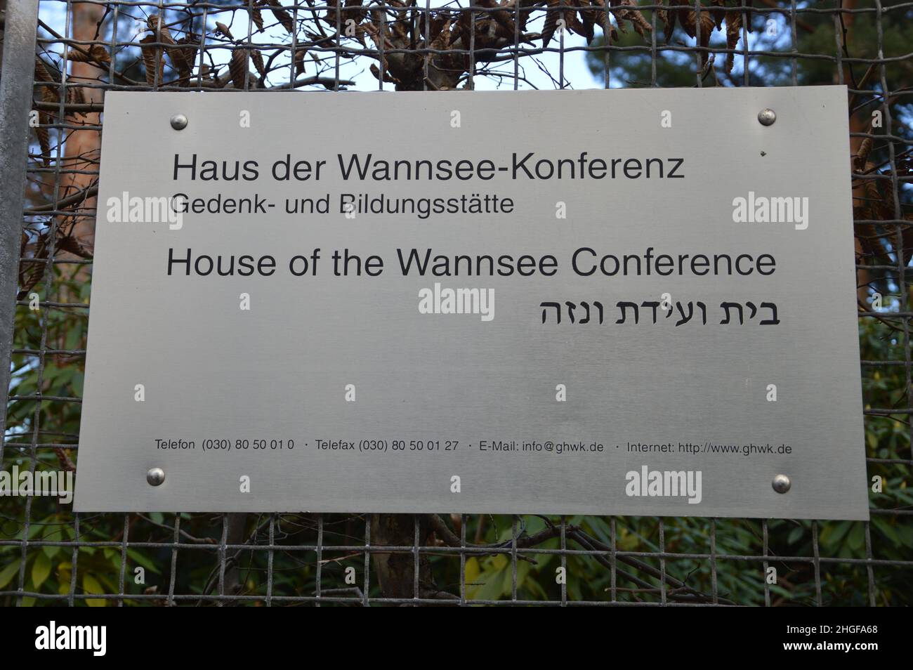 Final solution wannsee conference hi-res stock photography and images ...