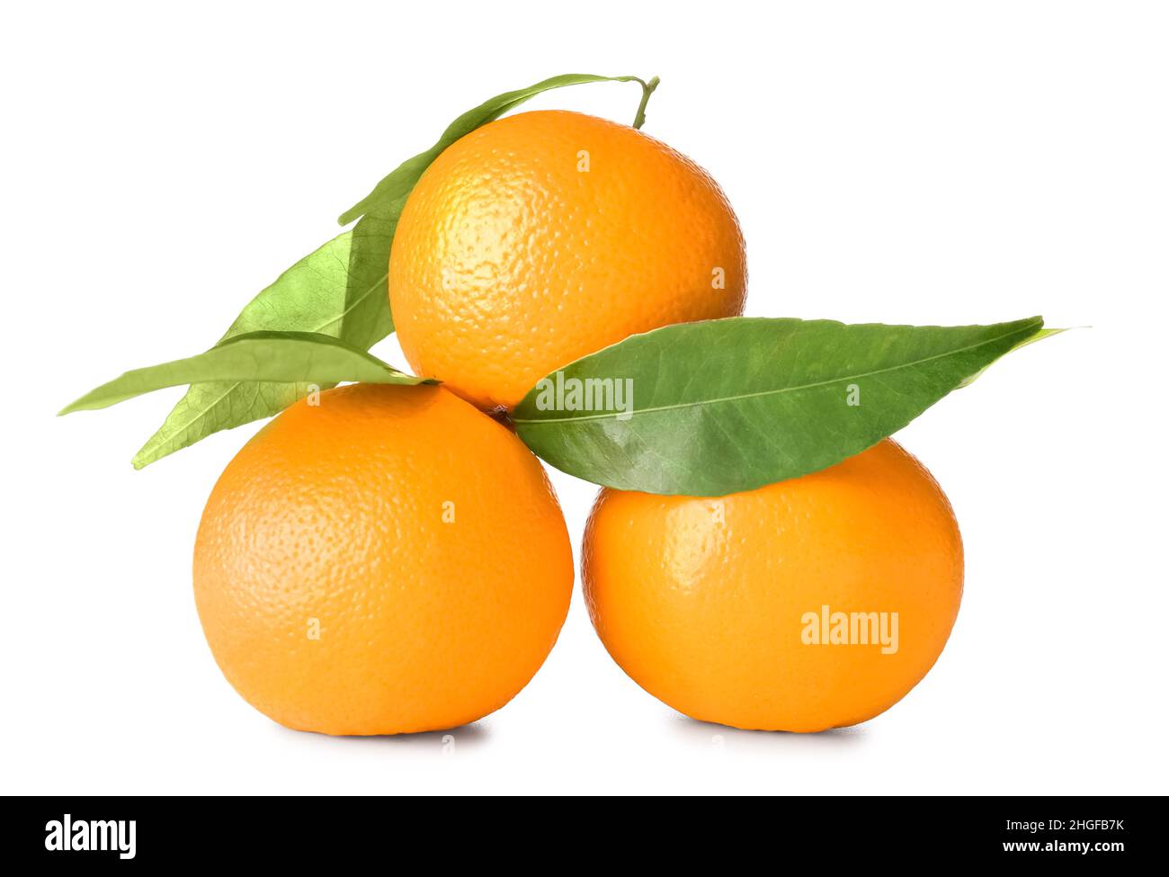 Whole oranges on white background Stock Photo - Alamy