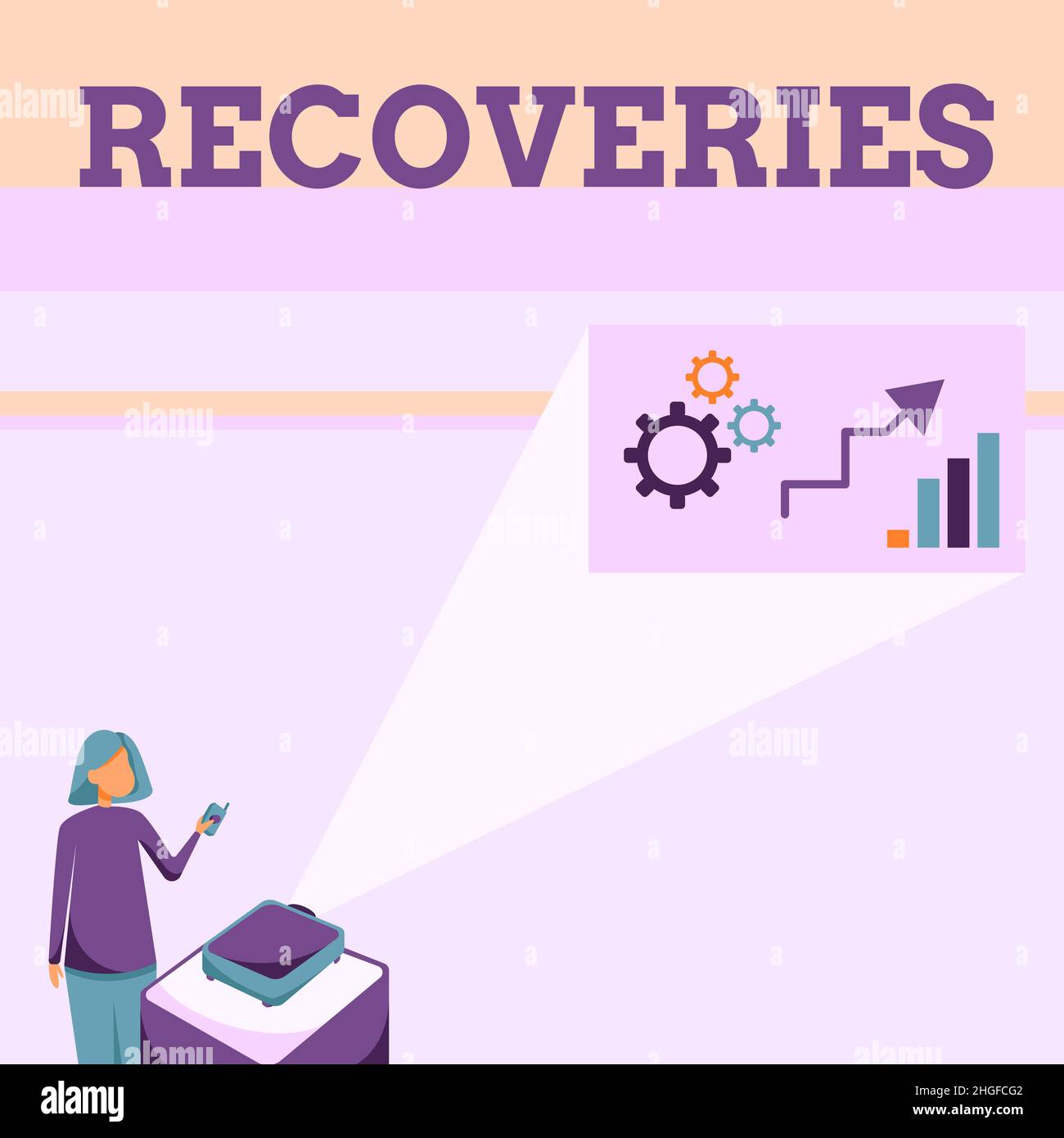 Conceptual display Recoveries, Word Written on process of regaining ...