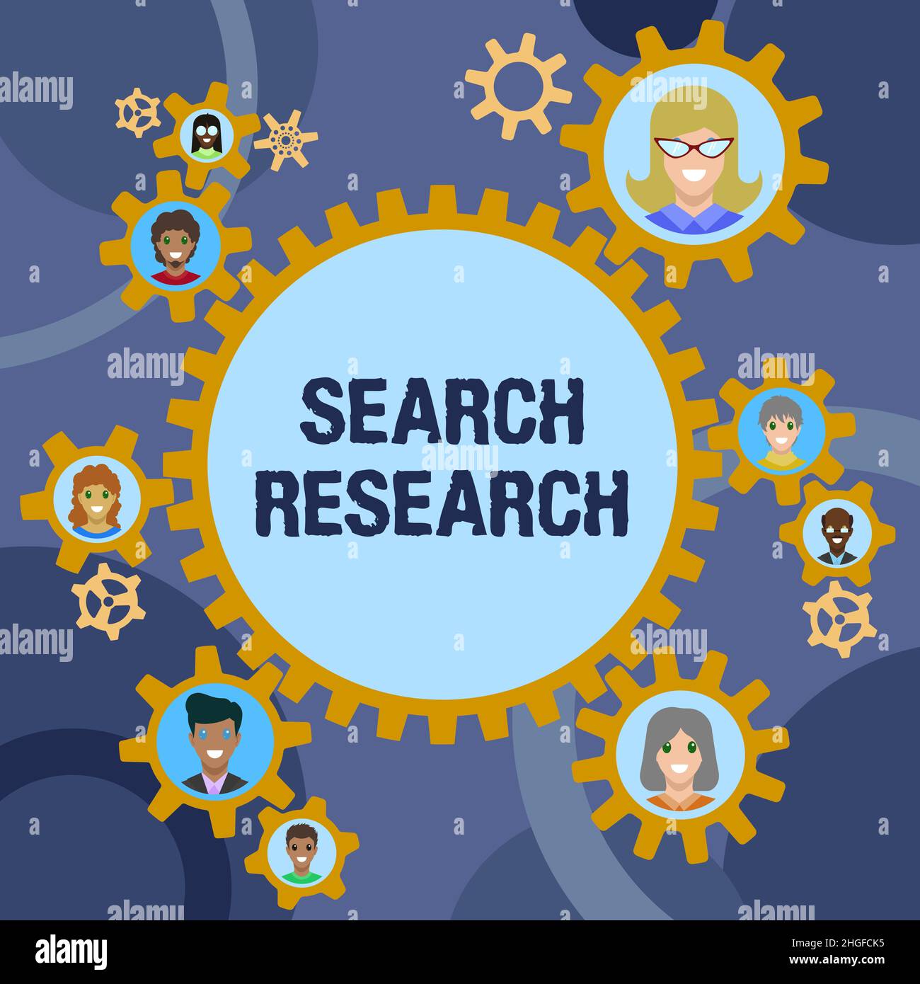 Text caption presenting Search Research, Concept meaning creative and ...