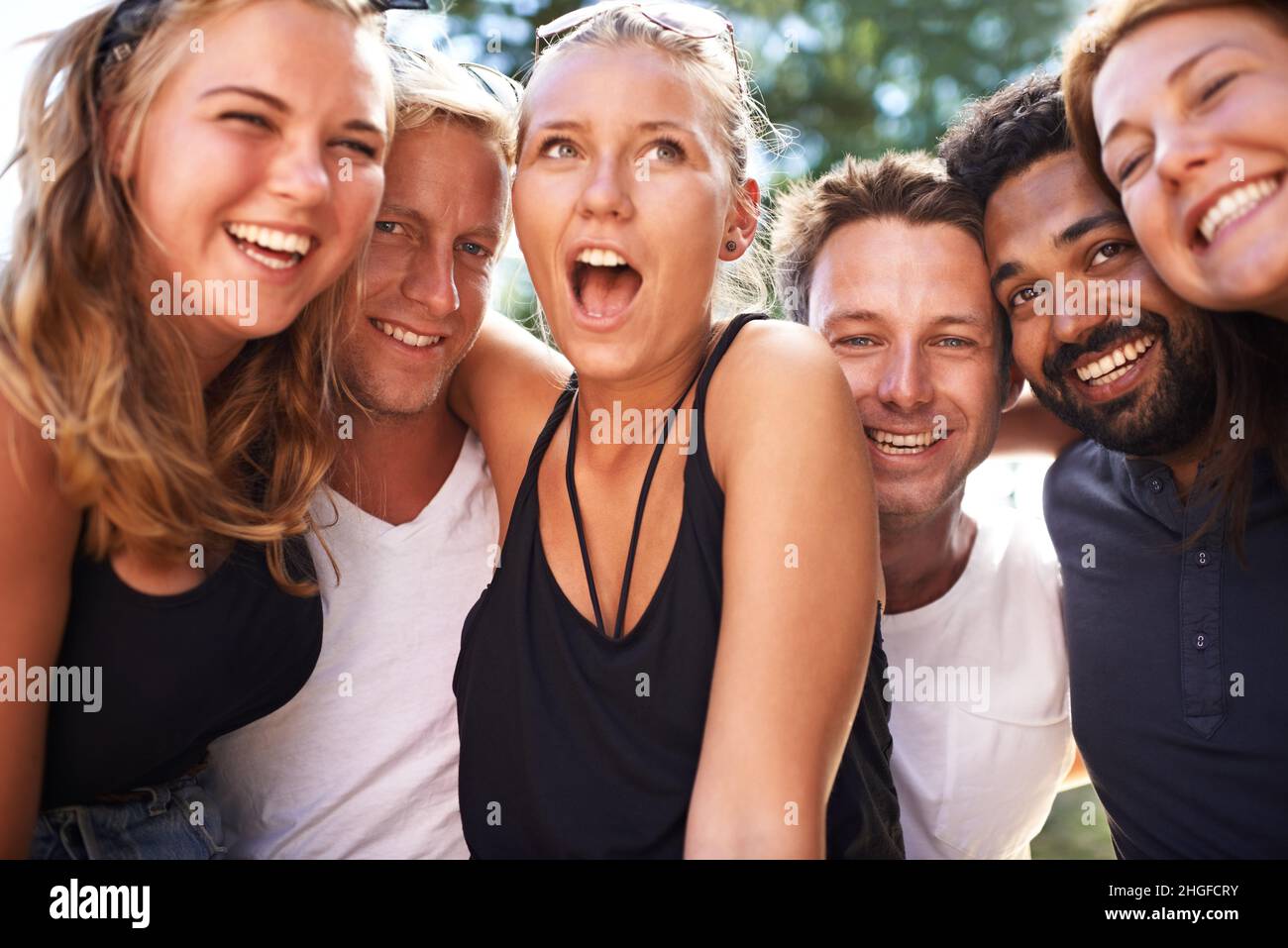 They are a unique group of friends Stock Photo - Alamy