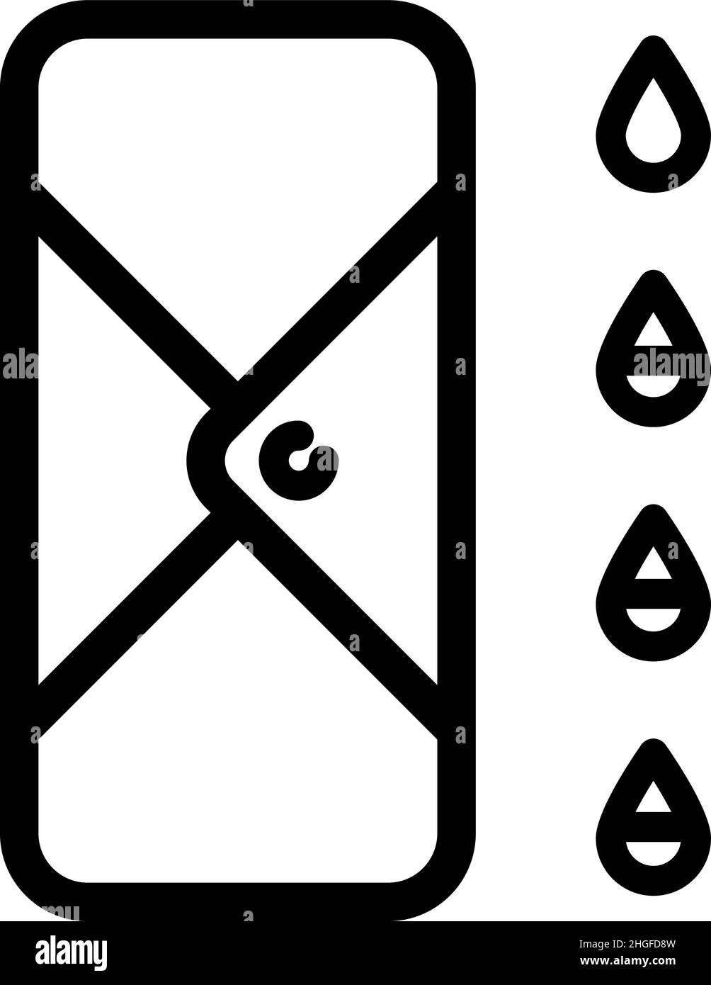 Reusable Zero Waste Female Hygiene Pad Outline Icon. Eco Friendly ...